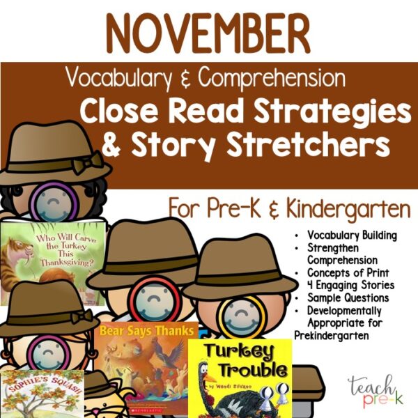 Bear Says Thanks Activities and Close Reading - Teach Pre-K