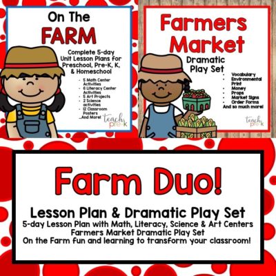 Farmers Market Dramatic Play for Learning & Fun! - Teach Pre-K