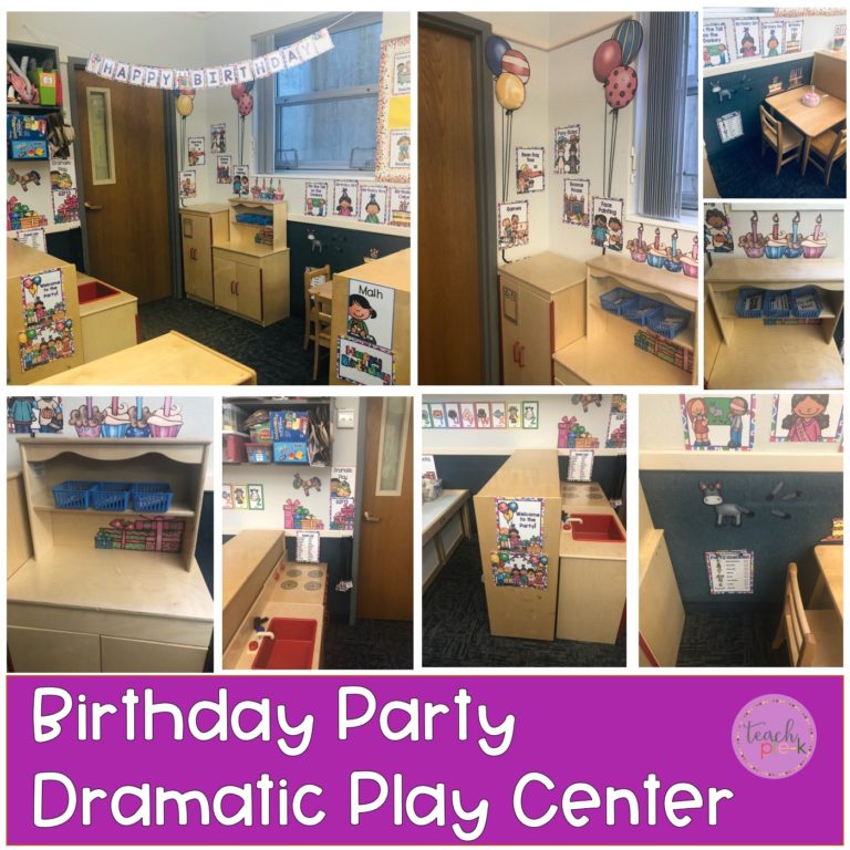Birthday Party Dramatic Play Center - Teach Pre-K