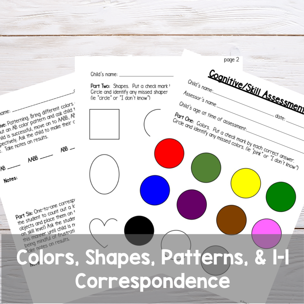 Preschool Assessments, Forms, & Handouts - Teach Pre-K