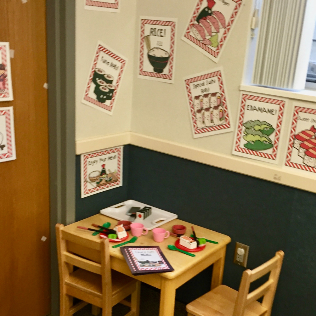 Dramatic Play Center: Sushi Restaurant - Teach Pre-K
