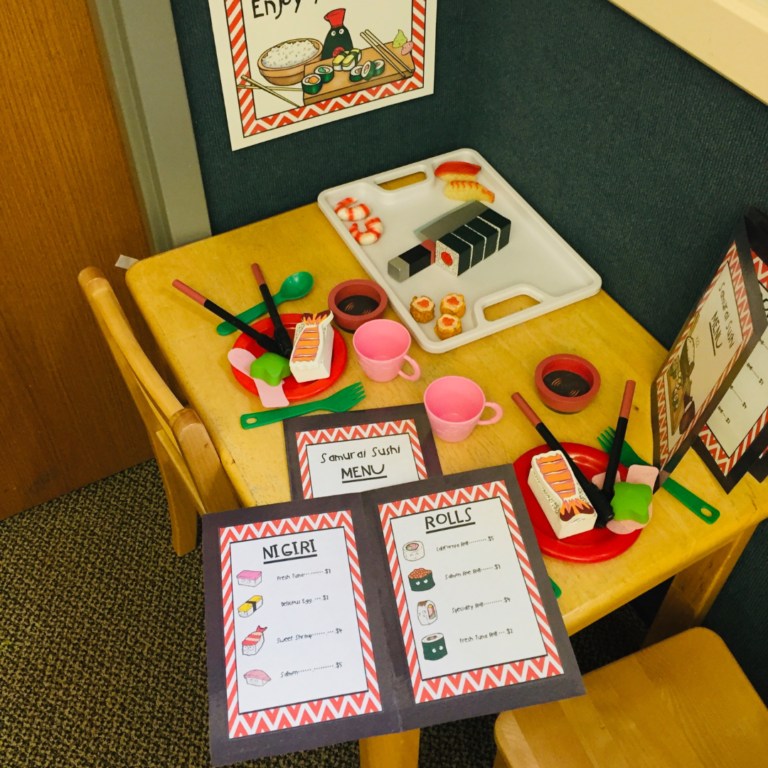Dramatic Play Center: Sushi Restaurant - Teach Pre-K