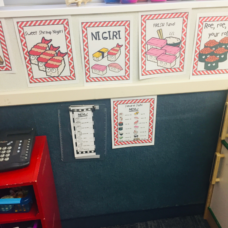 Dramatic Play Center: Sushi Restaurant - Teach Pre-K