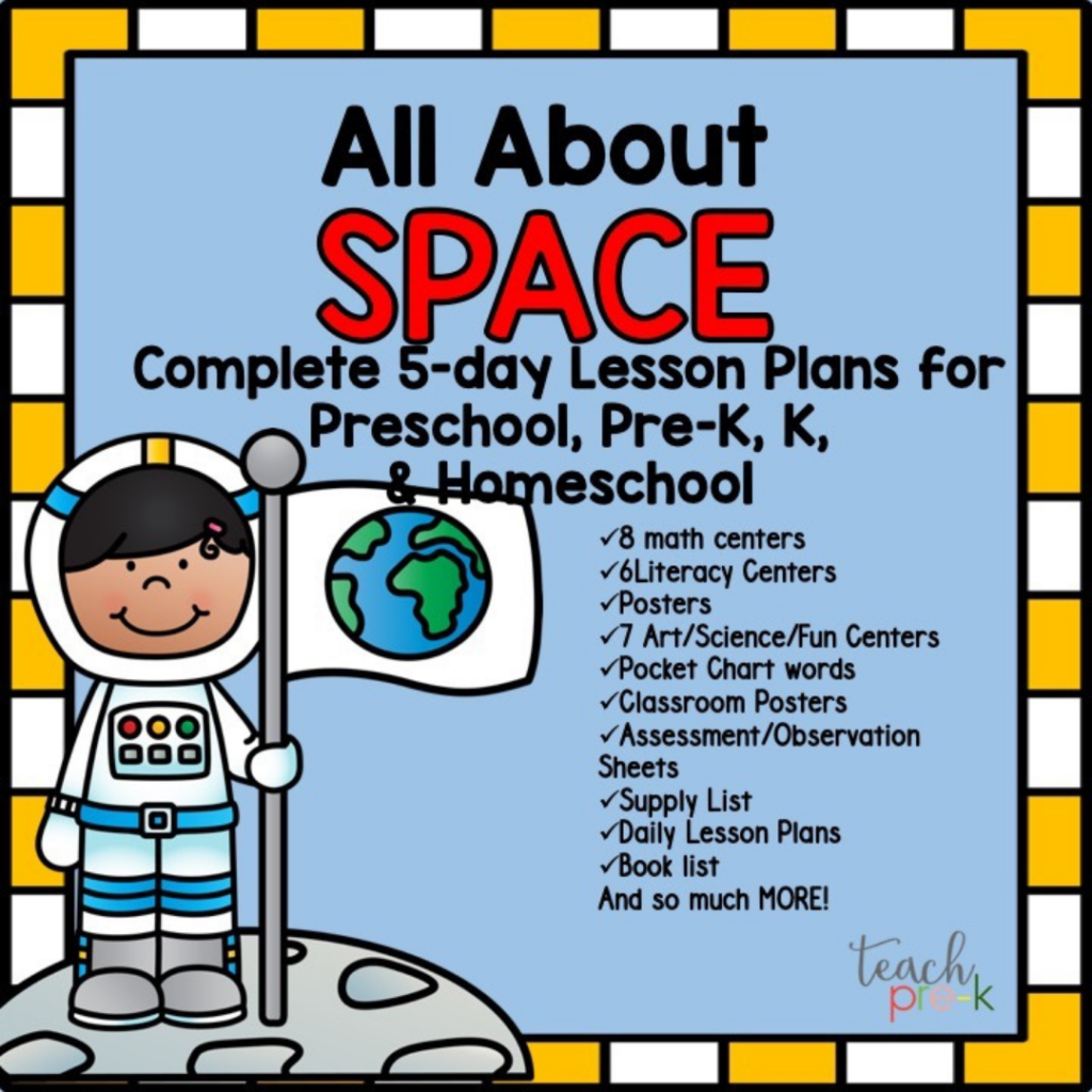 Space Theme | Activities for Preschool - Teach Pre-K